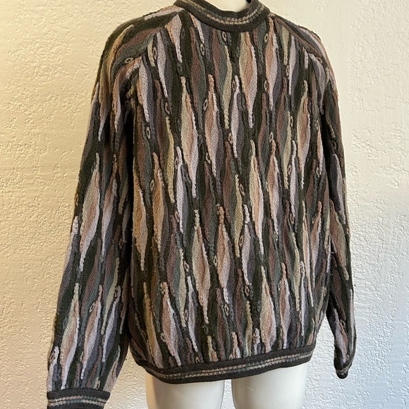COOGI | Sweaters | Coogi Vtg 3d Grandpa Retro 9 Cozy 00 New Pure Wool ...